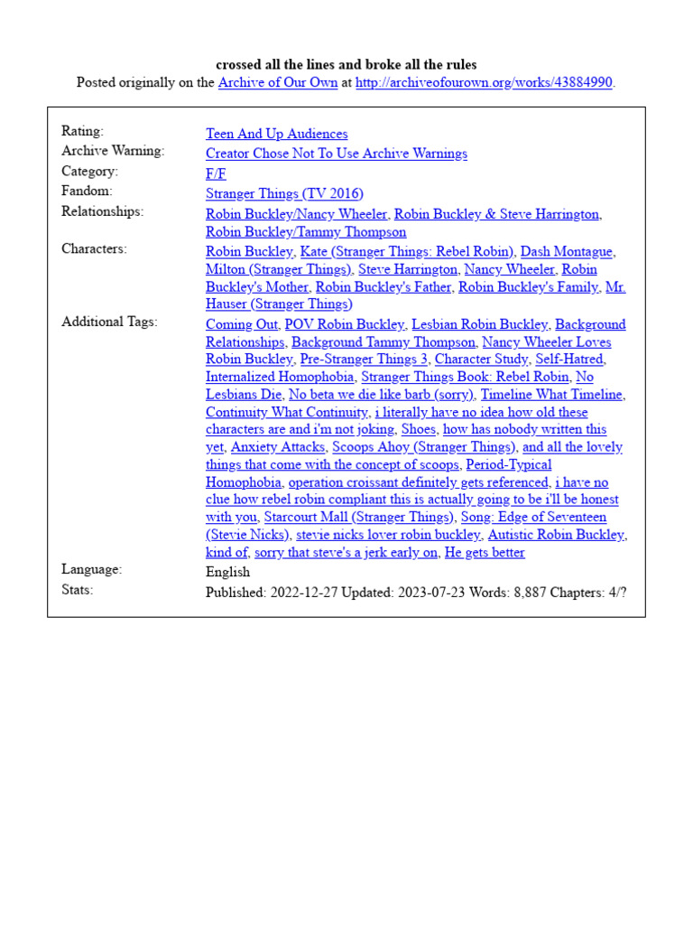 Crossed All the Lines | PDF