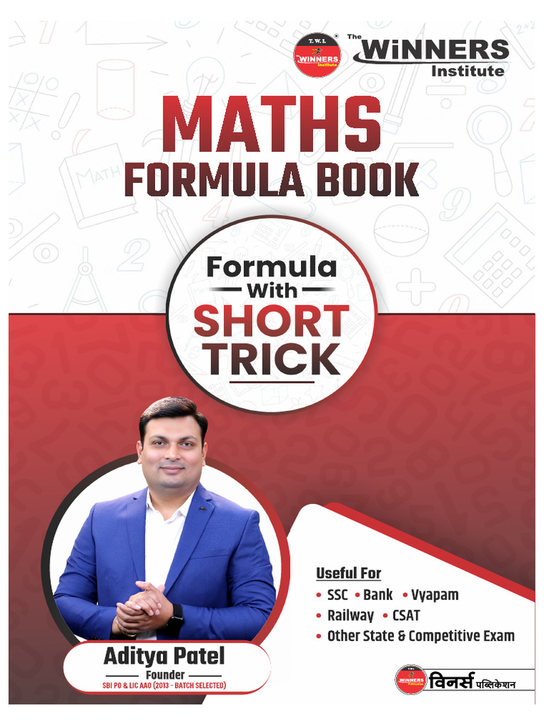 Maths Formula Book by Winners Institute | PDF