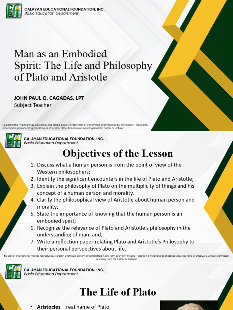 Plato and Aristotle: Philosophy and Life | PDF | Plato | Aristotle