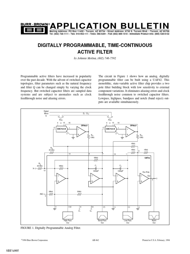 Programable Filters | PDF | Low Pass Filter | Electronic Filter