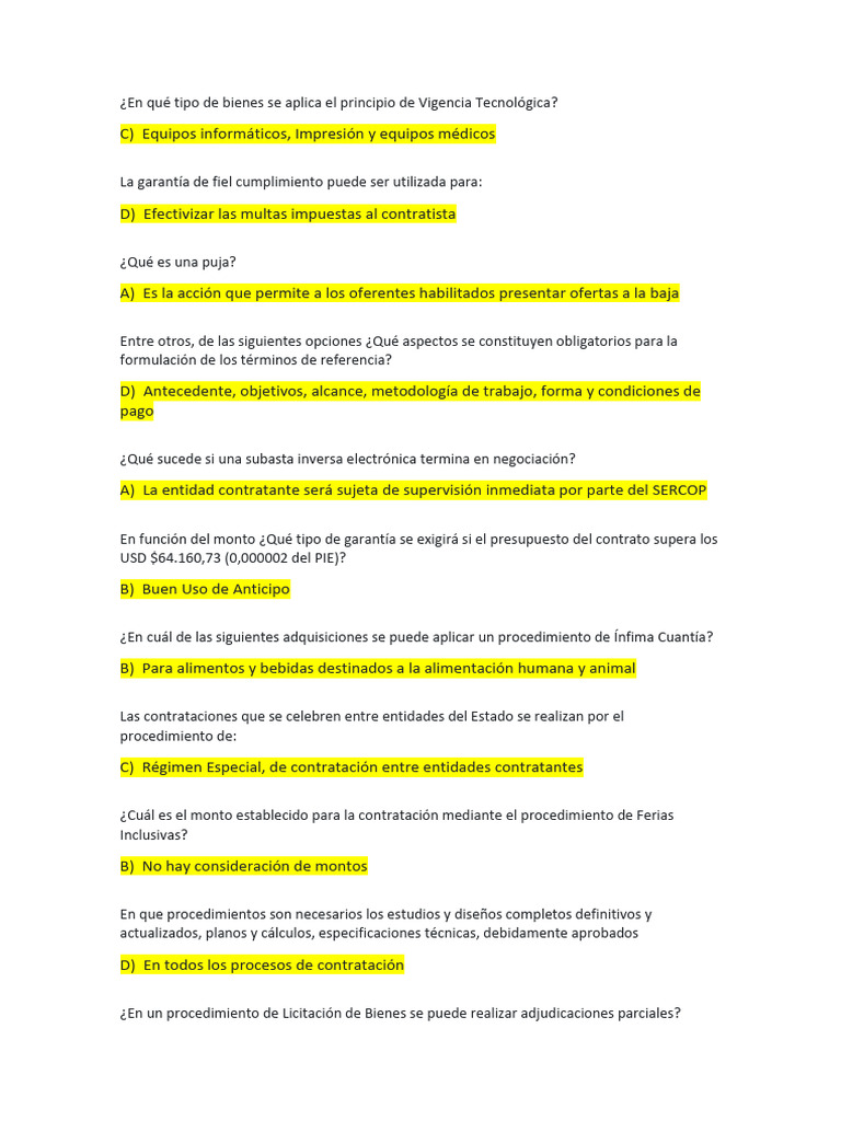 2023 Preguntas | PDF | Subasta | Presupuesto