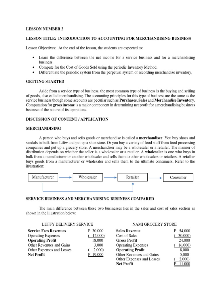 EL201 Accounting Learning Module Lessons 51 | PDF | Income Statement ...