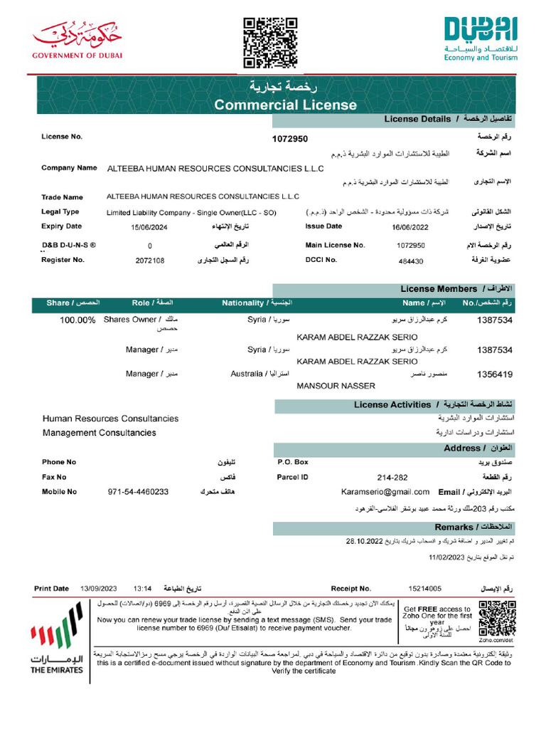 Trade Liscence | PDF