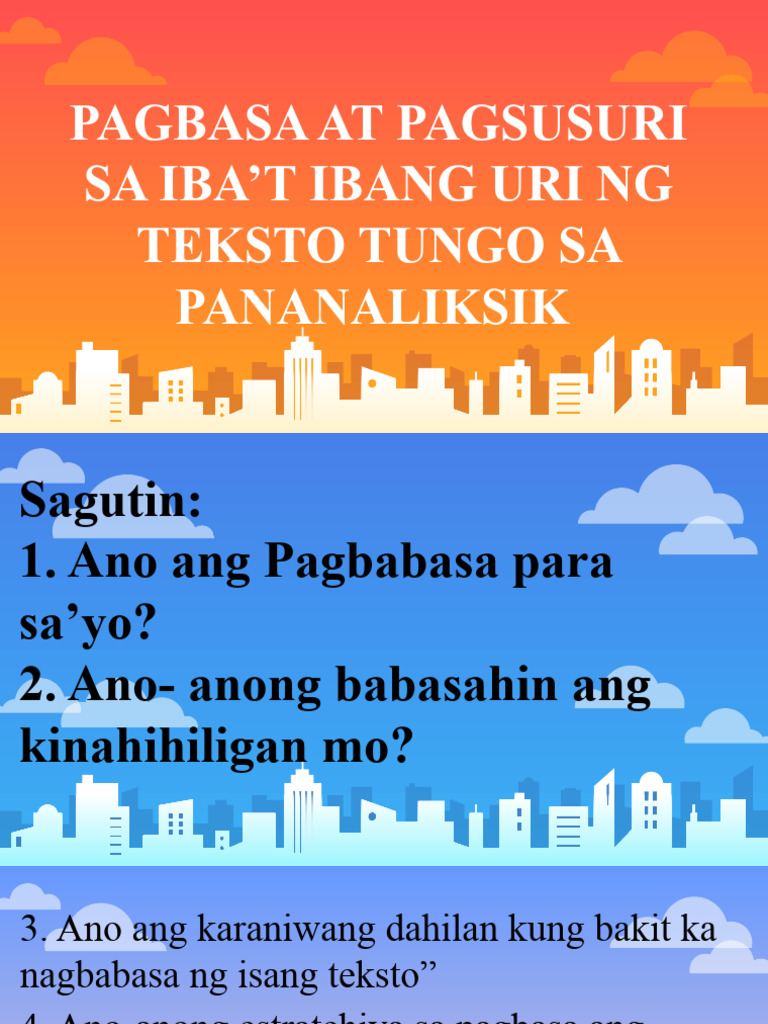 Pagbasa 2 | PDF | Color | Blue