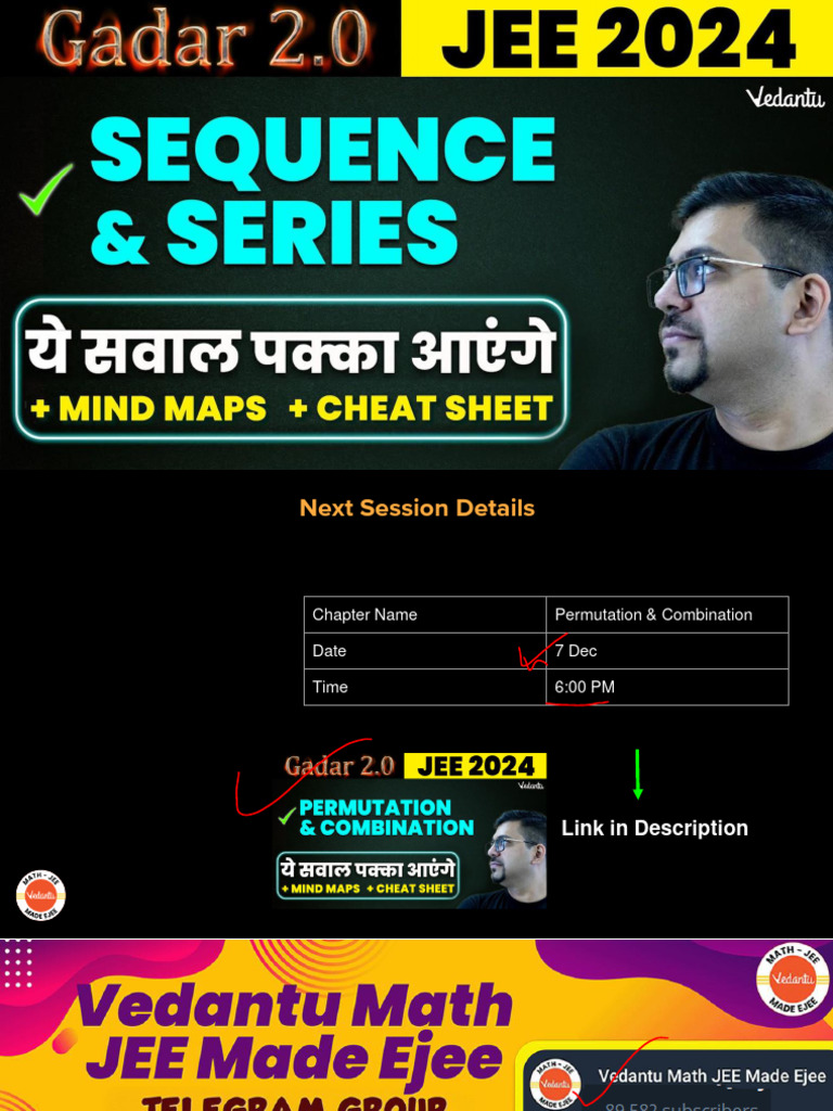 Sequence and Series | PDF | Chemistry | Mean