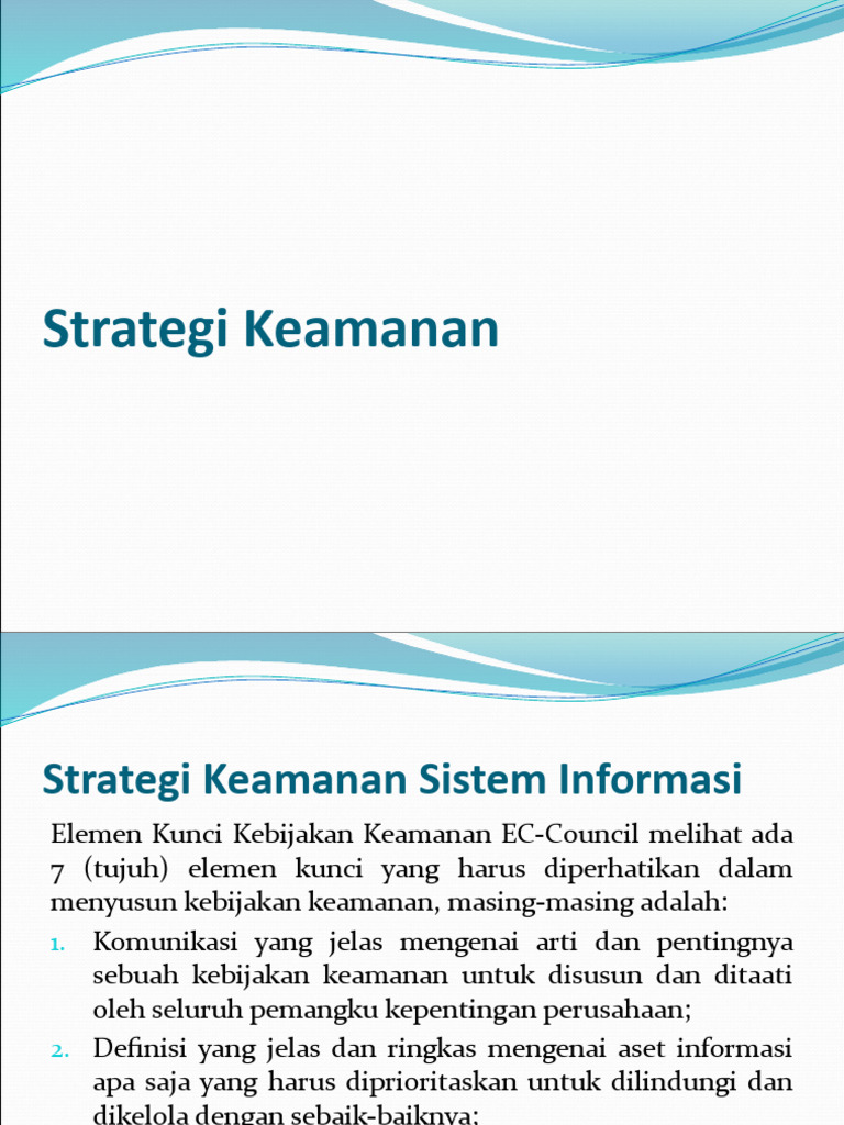 Strategi Keamanan | PDF