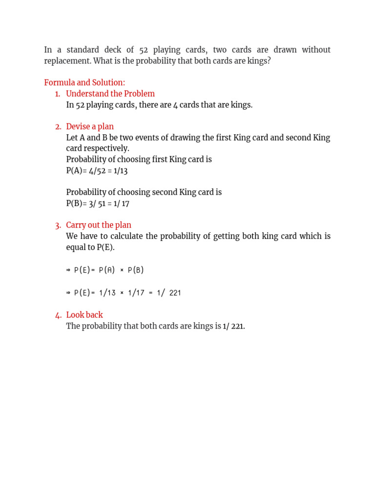 4 Basic Steps of Problem Solving- (1) | PDF