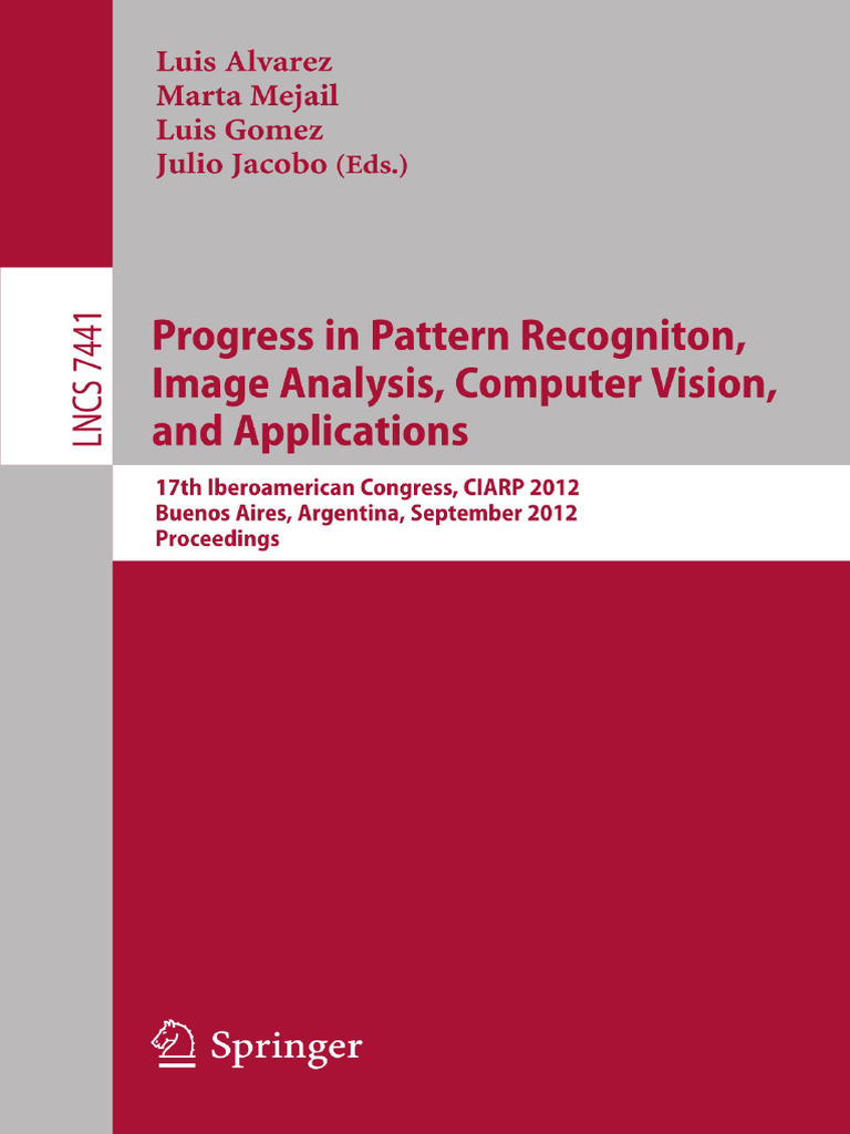 2012 Book ProgressInPatternRecognitionIm | PDF | Statistics | Cluster Analysis