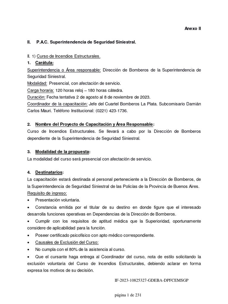 RESO-2023-1-GDEBA-SSFYDPMSGP-IF-2023-Anexo 2 | PDF | Fuego fatuo | Reanimación cardiopulmonar