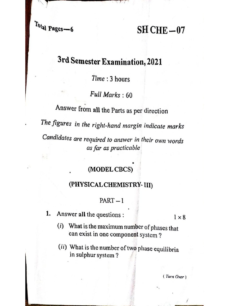 Core 7 Question Paper 2021 | PDF