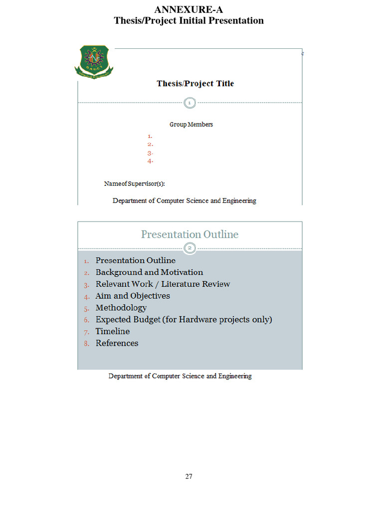 Format of Thesis - Project Book | PDF | Citation | Academic Degree
