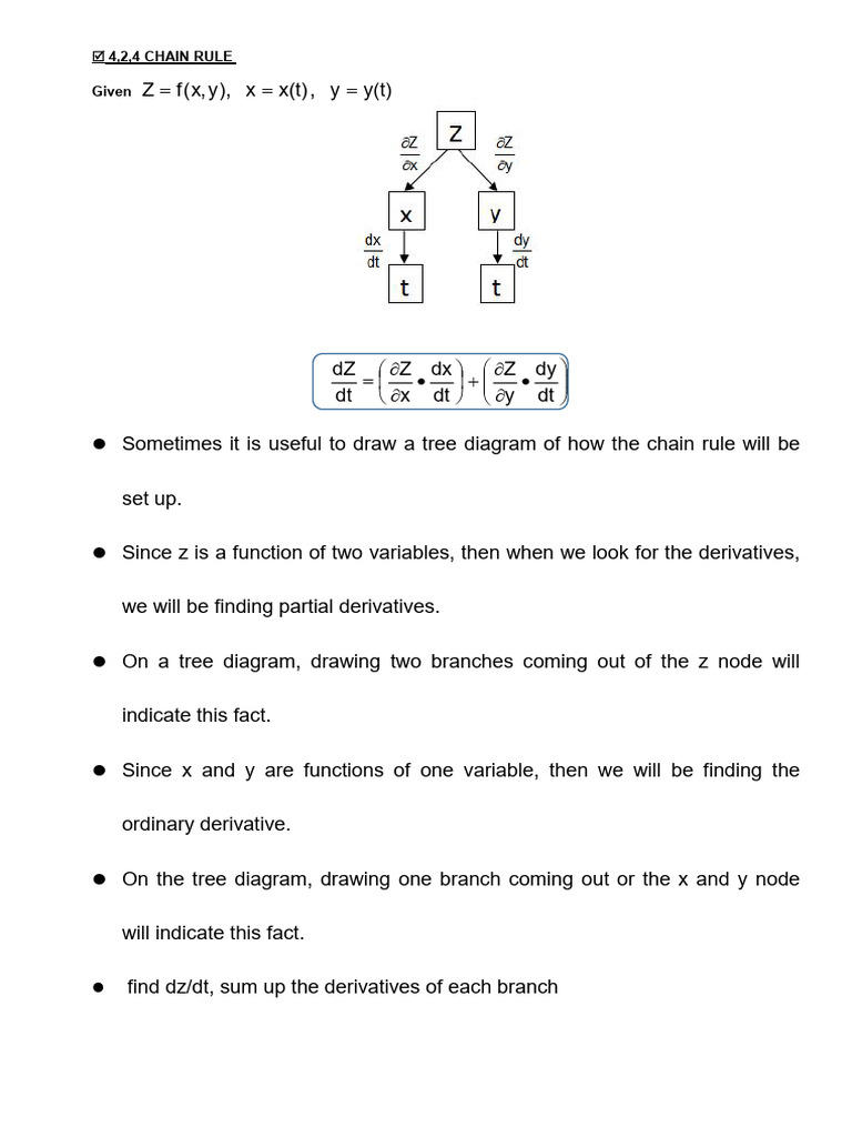 4.2.4 Chain Rule and Implicit Differentation | PDF | Derivative | Calculus 4.2.4 Chain Rule and Implicit Differentation | PDF | Derivative | Calculus