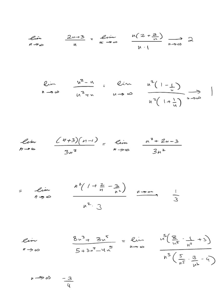 Limit Exercise | PDF