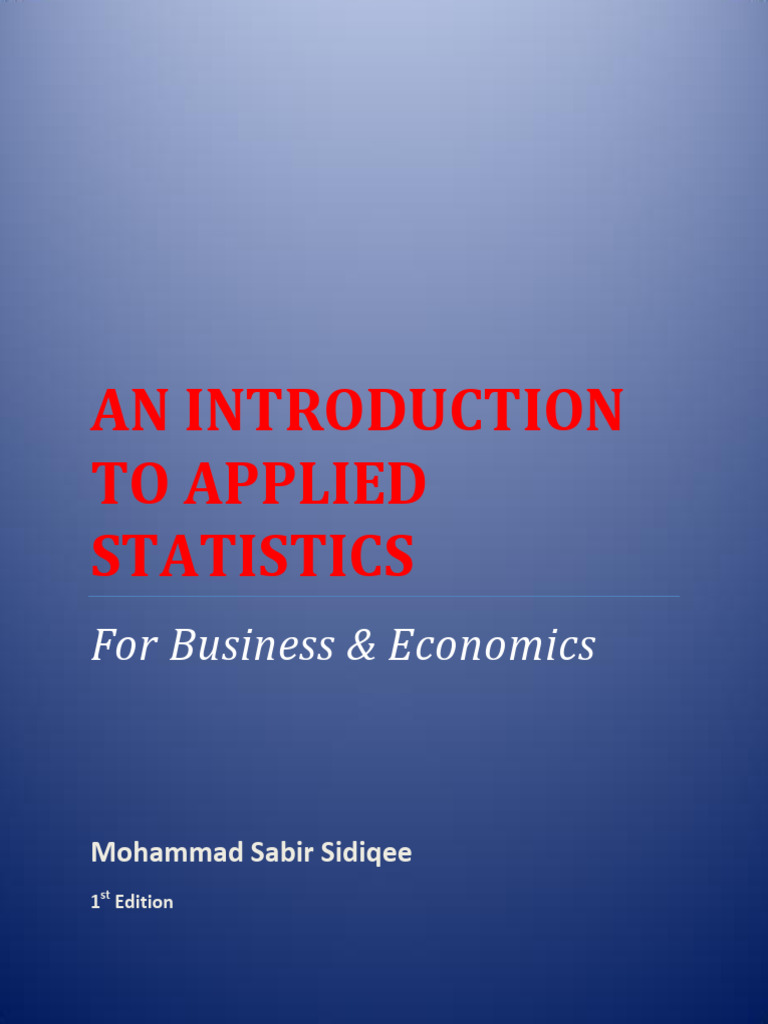 An Introduction To Applied Statistics Fo | PDF | Mode (Statistics) | Statistics