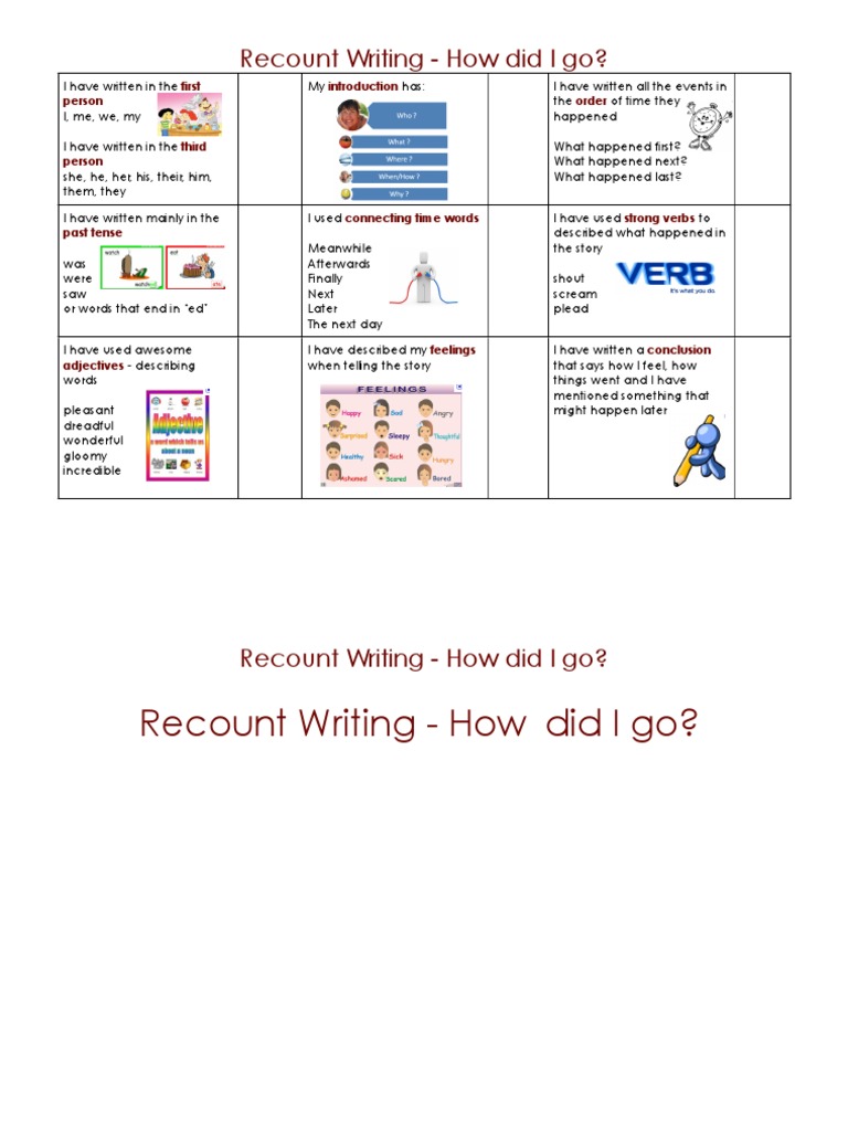 Recount - Success Criteria PDF | PDF