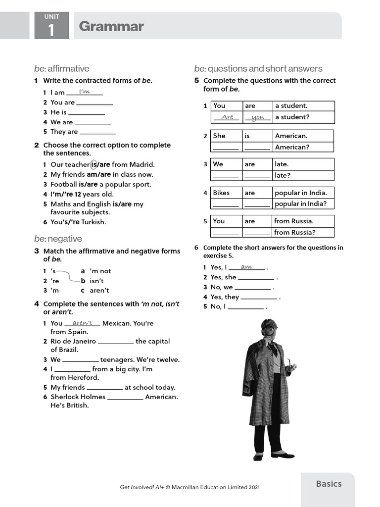 GI A1PLUS U1 Grammar Basics | PDF | Human Communication | Language Mechanics