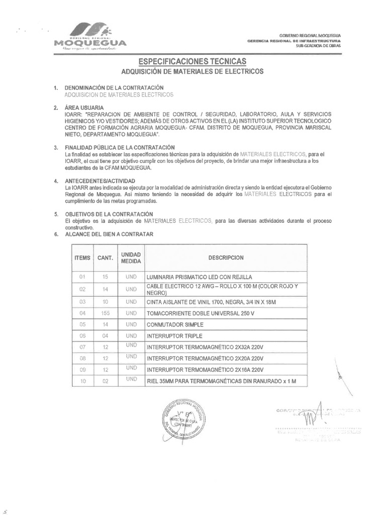 Esp Tec Materiales Electricos Inf 472 | PDF