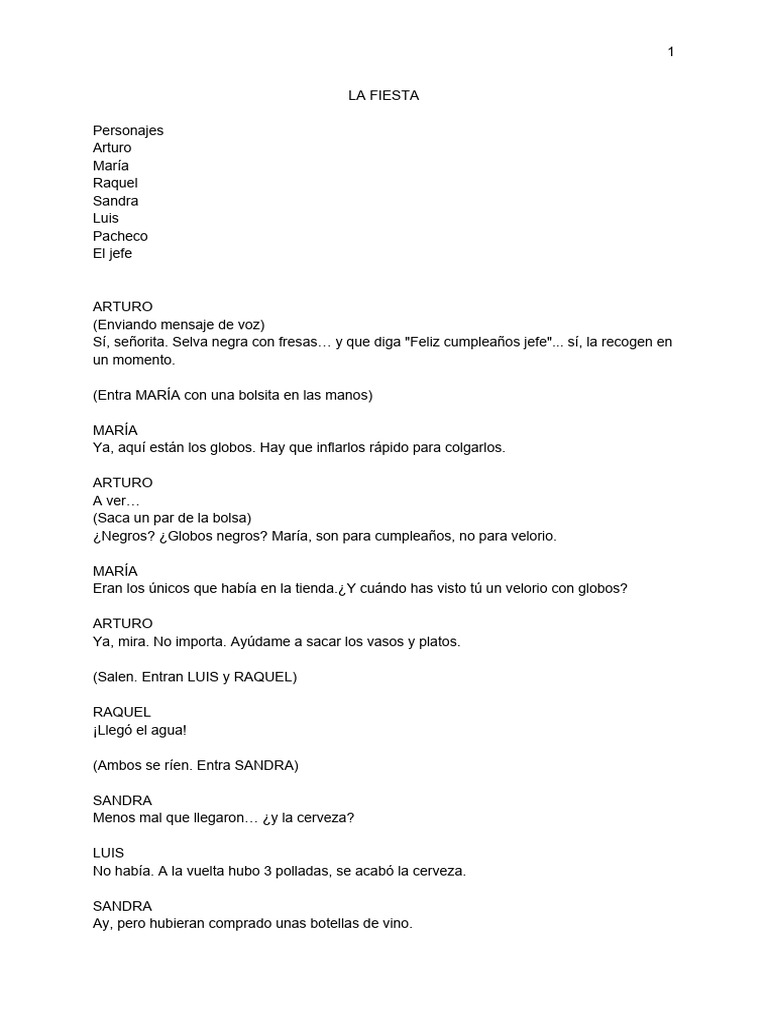 La fiesta | PDF