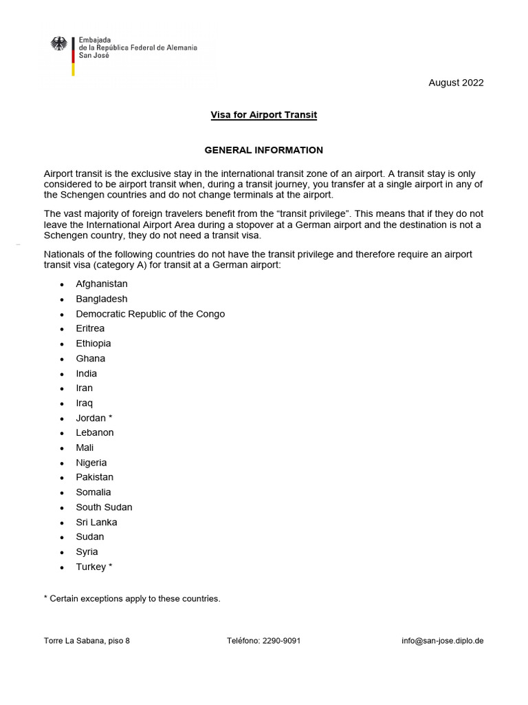 Visa Transit Eng Aug 2022 Data | PDF | Travel Visa | International Law