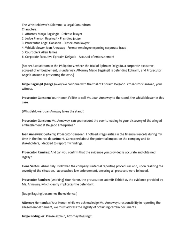 Script For Phi Constitution | PDF | Prosecutor | Judge