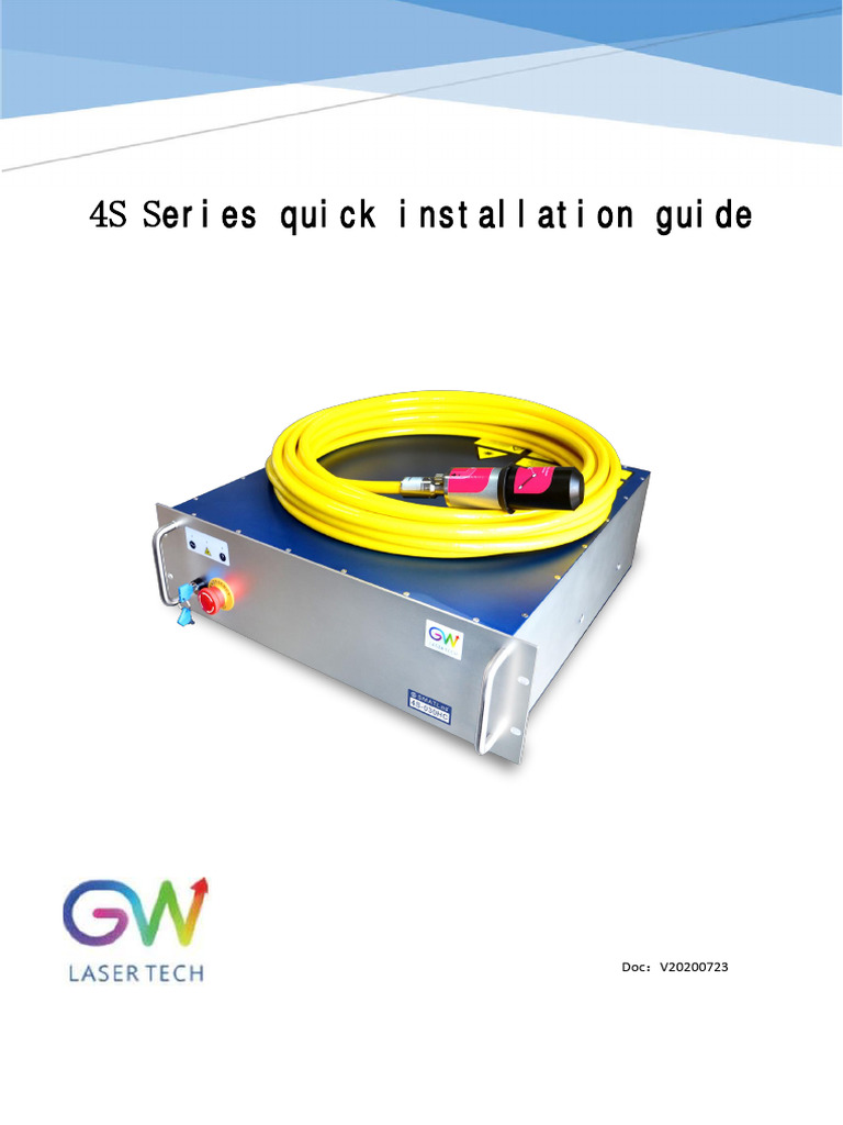 YLPS Quick Installation Guide (4S) | PDF | Laser | Optical Fiber