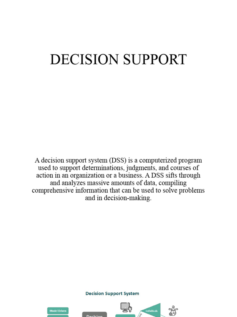 Understanding Decision Support Systems | PDF | Decision Support System | Information