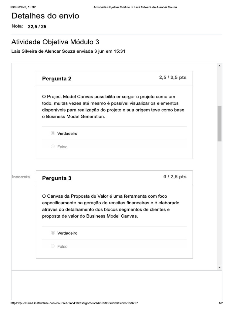 Atividade Objetiva Módulo 3 | PDF