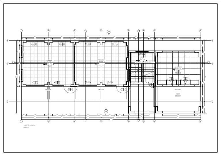 1.-Plano - A101 - Bloque 1 y 2 - Primer y Segundo Piso-A4 BLOQUE 1 | PDF