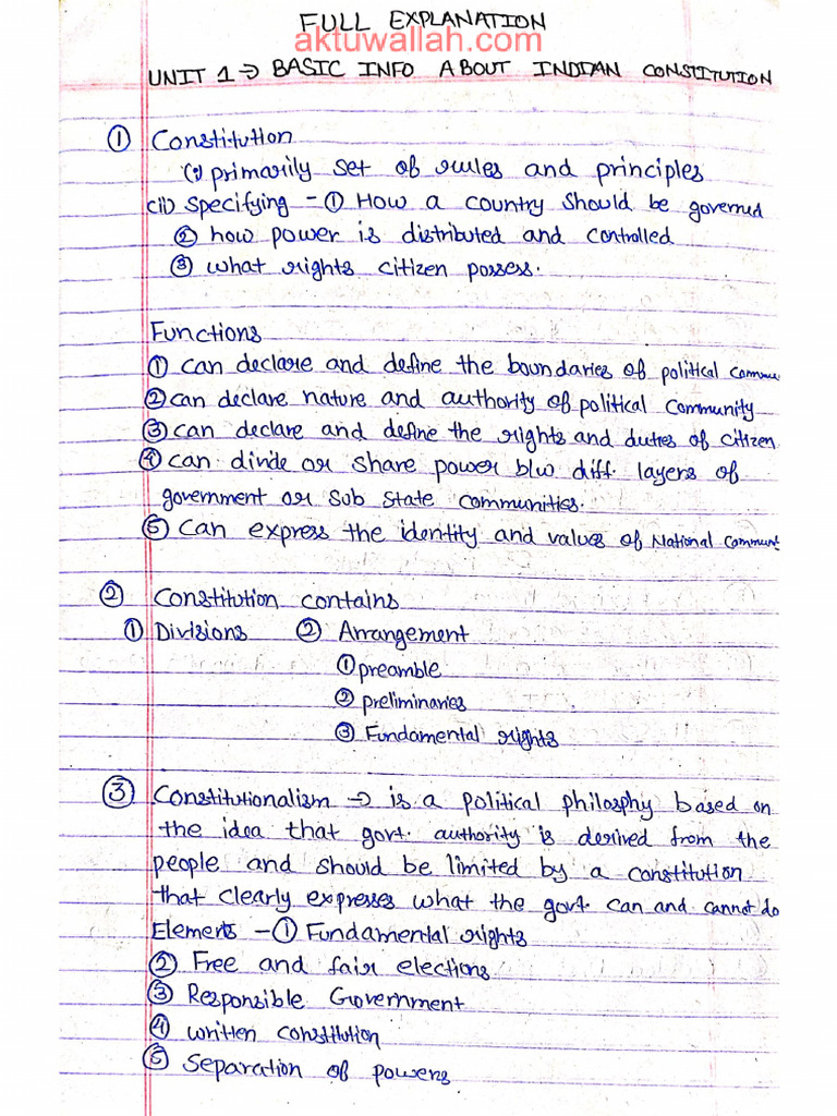 UnitWise Notes Watermark | PDF
