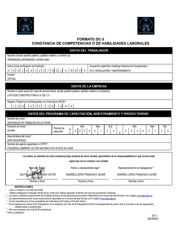 DC 3 Hernández Hernández Johan Gael - Alturas 0 | PDF