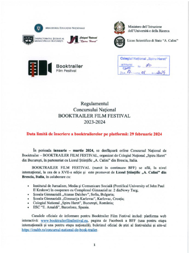 Regulament BFF 2024 | PDF