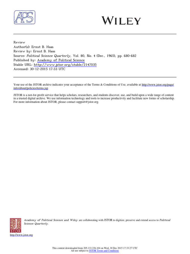 1964 - The Role of Theory in International Relations | PDF | Theory ...