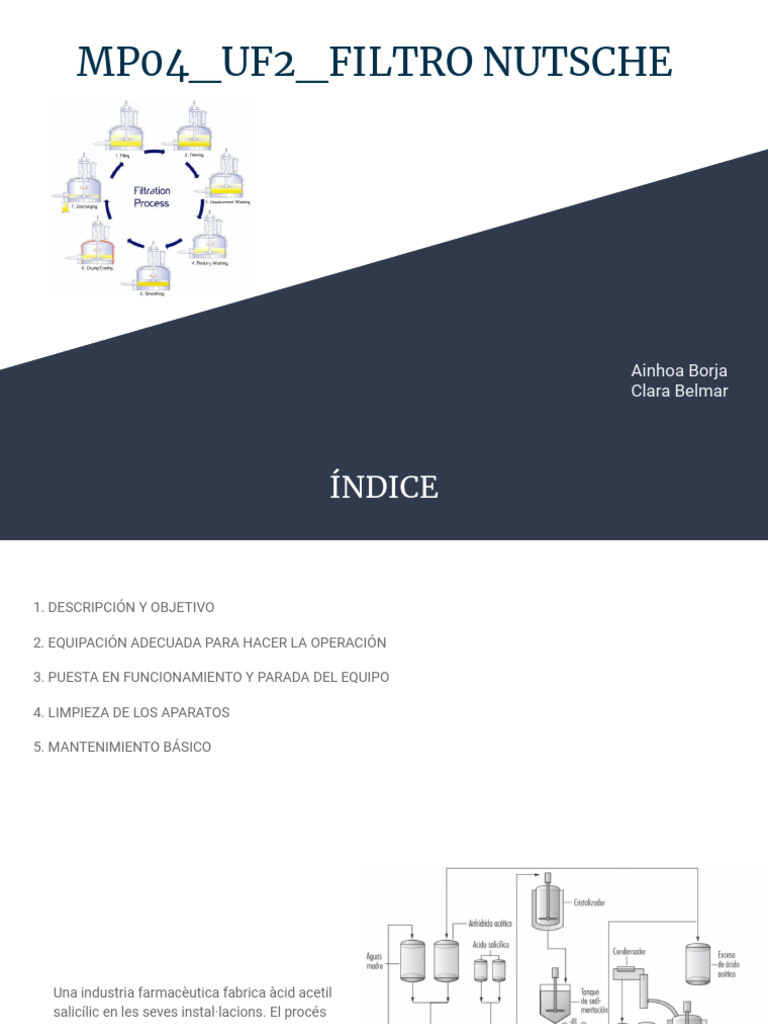 MP04 - Uf2 - Filtro Nutsche | PDF | Filtración | Ciencias fisicas