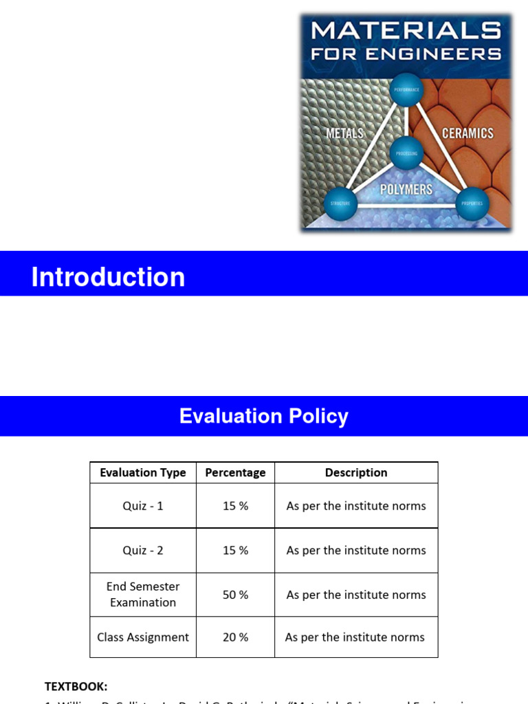 Lecture - 1 | PDF | Materials Science | Physical Sciences