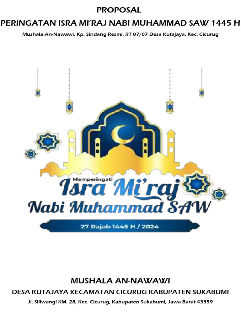 Proposal Isra Miraj - Mulia Cemerlang Abadi | PDF