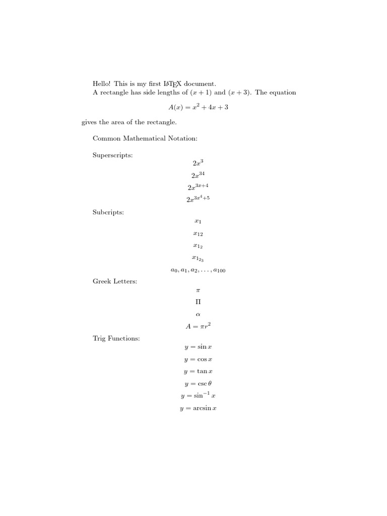 Test LaTeX | PDF | Square Root | Special Functions