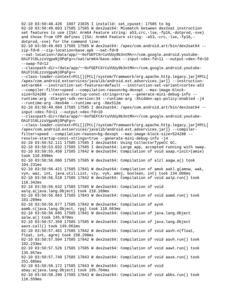 Android Debugging Log Analysis | PDF