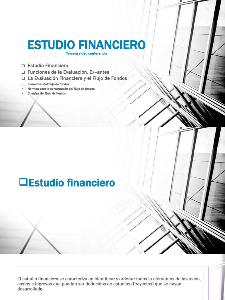 Clase 3 Estudio Financiero | PDF