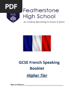 AQA French GCSE Photocards | PDF