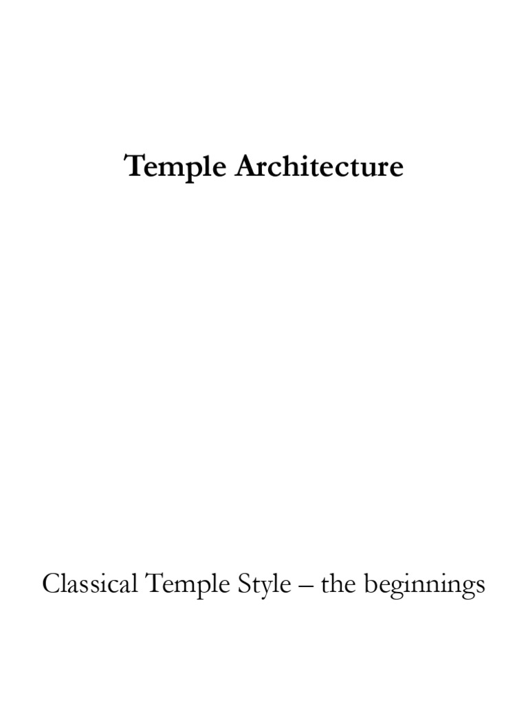 Trabeate Architecture in Indian Temples | PDF | Dome | Architectural Design