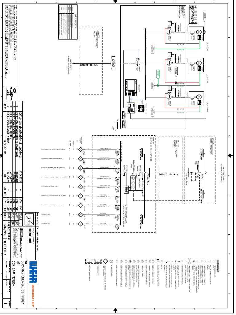 Diagrama Unilineal CCM-01 | Descargar gratis PDF | Relé | Ingeniería de ...