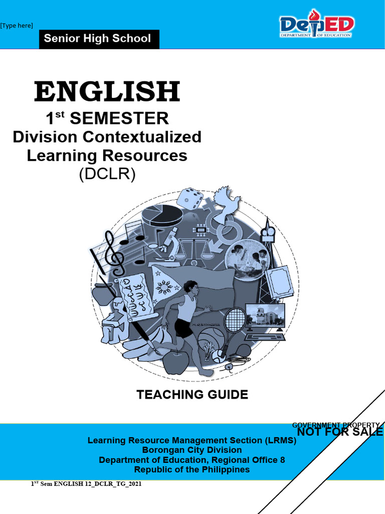 Sem1 - English 12 - DCLR - TG - 2022 | PDF | Copyright | Human Communication