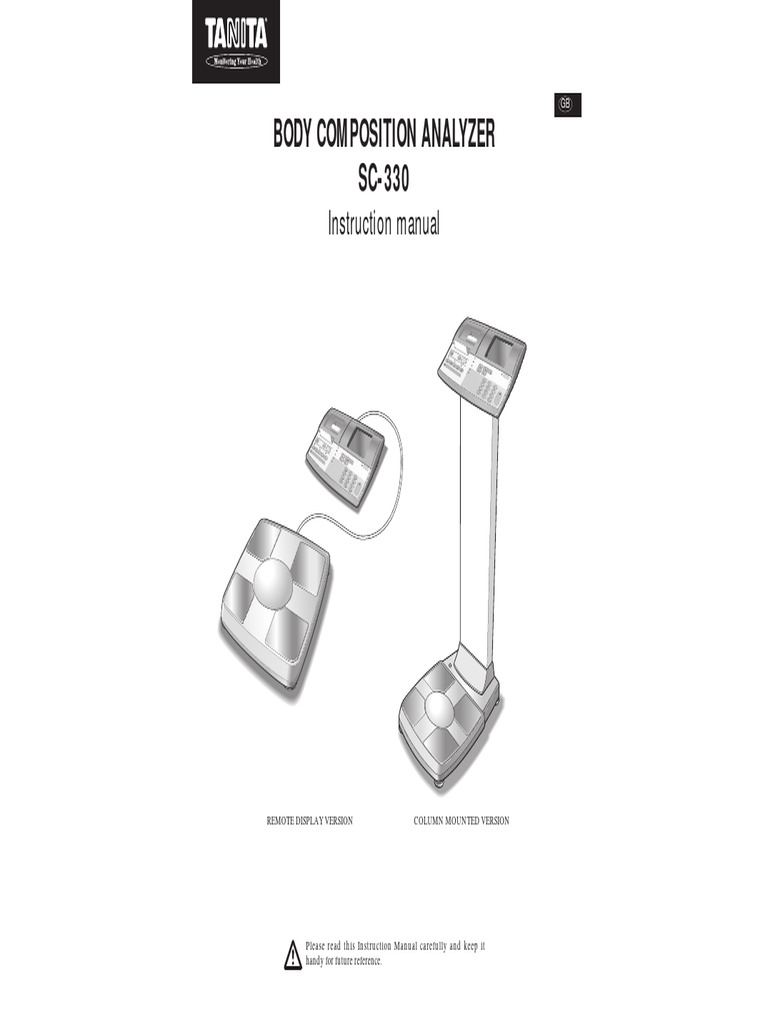 Tanita sc330 Manual | PDF