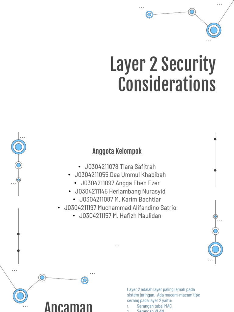 Keamanan Jaringan Komputer Layer 2 Security Considerations | PDF