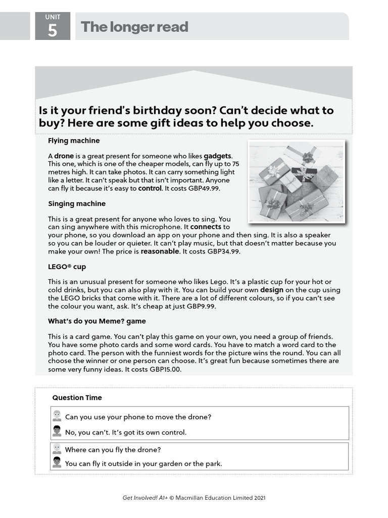 GI A1PLUS U5 The Longer Read | PDF