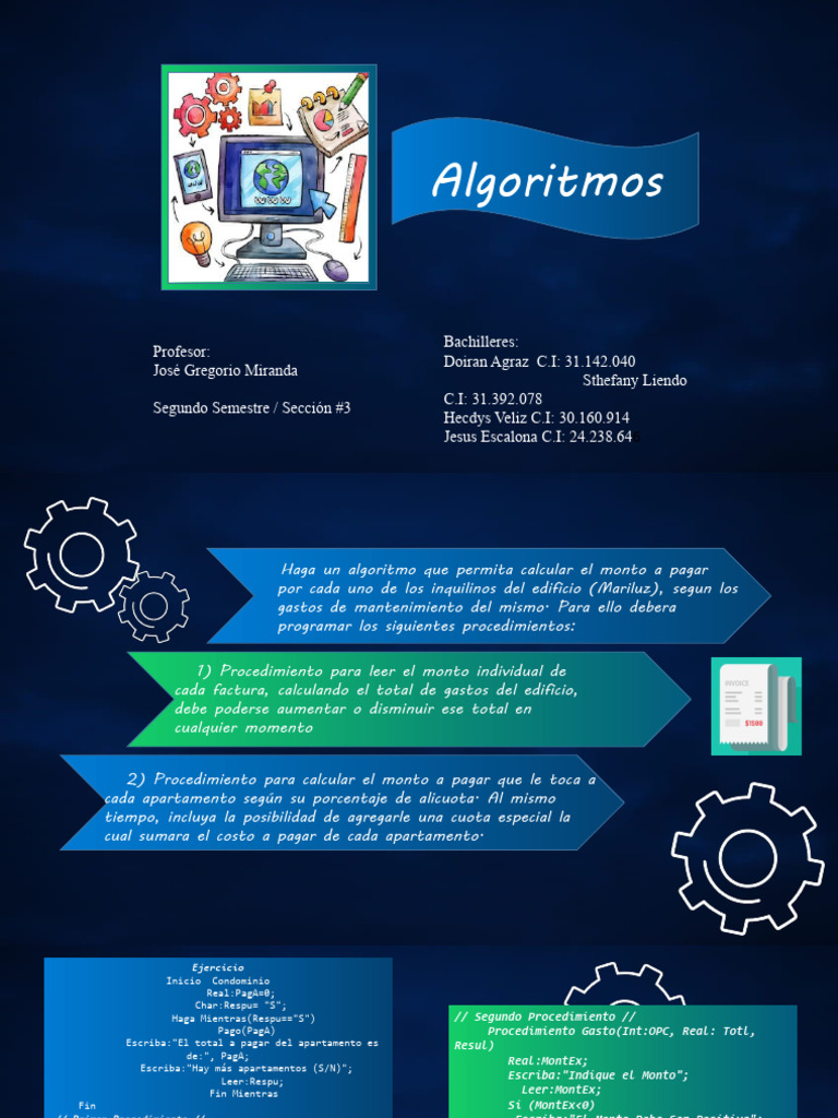 Algoritmos Powerpoint | PDF