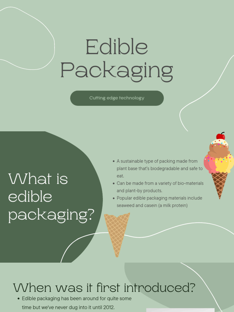 edible packaging | PDF | Plastic | Packaging And Labeling
