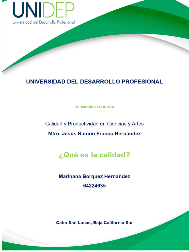 s1 Borquez Hernandez Investigacion | PDF | Calidad (comercial ...