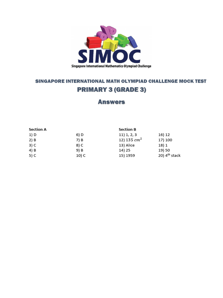 Simoc p3 (Ans) | PDF