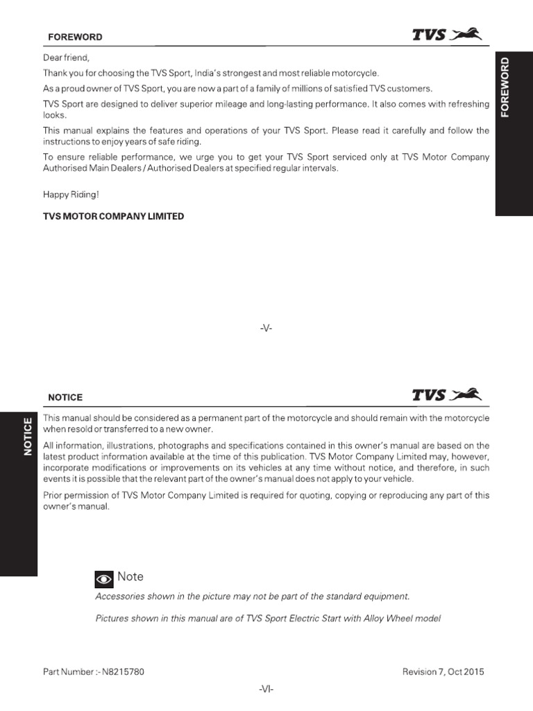Tvs Metro Manuals Brochure | PDF